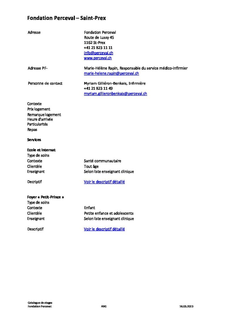 perceval - Institut et Haute Ecole de la Santé La Source