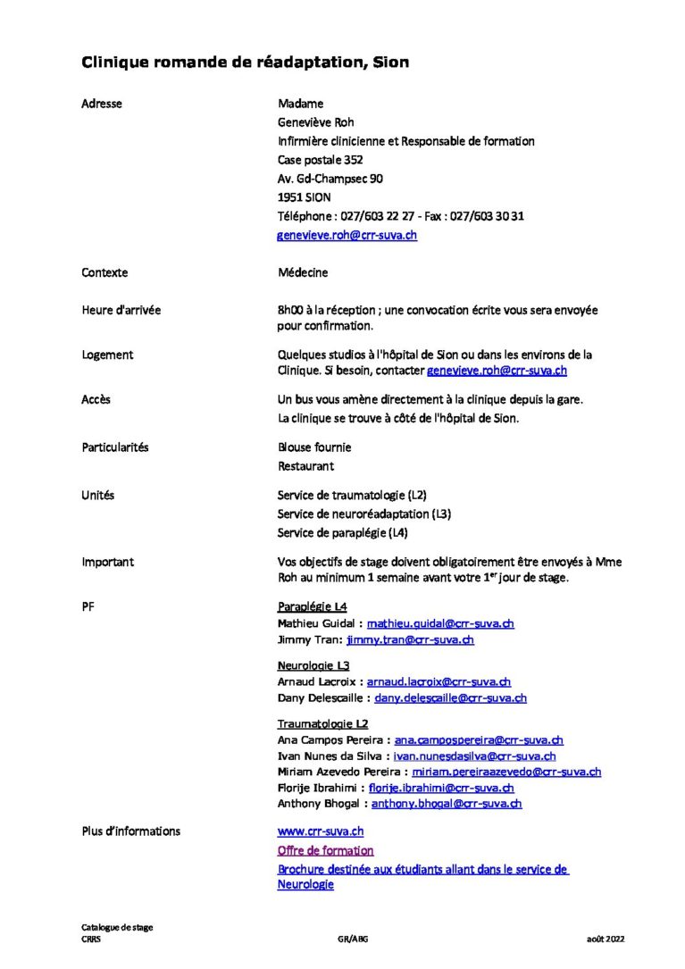 readap - Institut et Haute Ecole de la Santé La Source